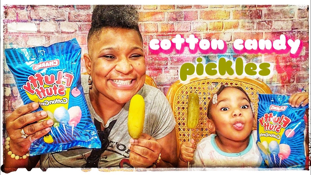 COTTON CANDY PICKLES CHALLENGE by BECKY EATS - YouTube