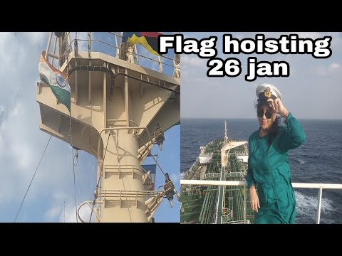 Republic day onboard.flag hoisting 26 January Celebration. Indian ...