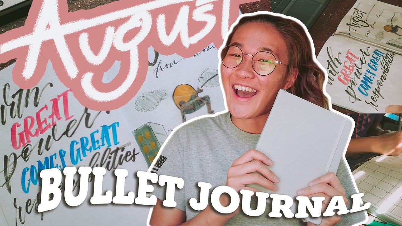 bujo with me: SPIDERMAN FAR FROM HOME august 2019! - YouTube