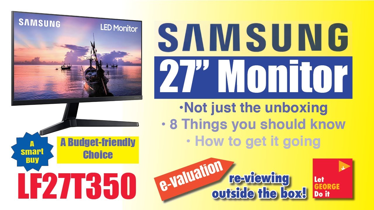 Samsung Monitor 27" Monitor LF27T350FHN - YouTube
