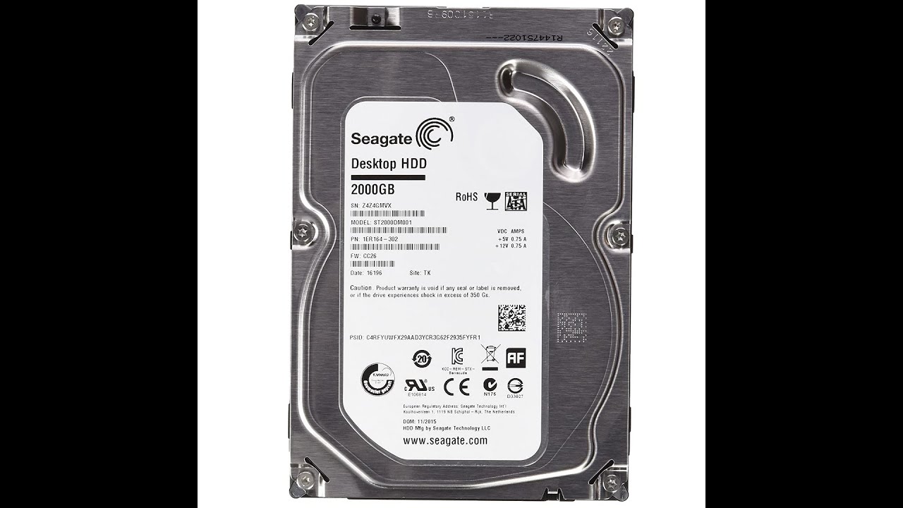 ST2000DM001 Seagate 2TB 7200RPM SATA 6.0 Gbps 3.5 64MB Cache Barracuda ...