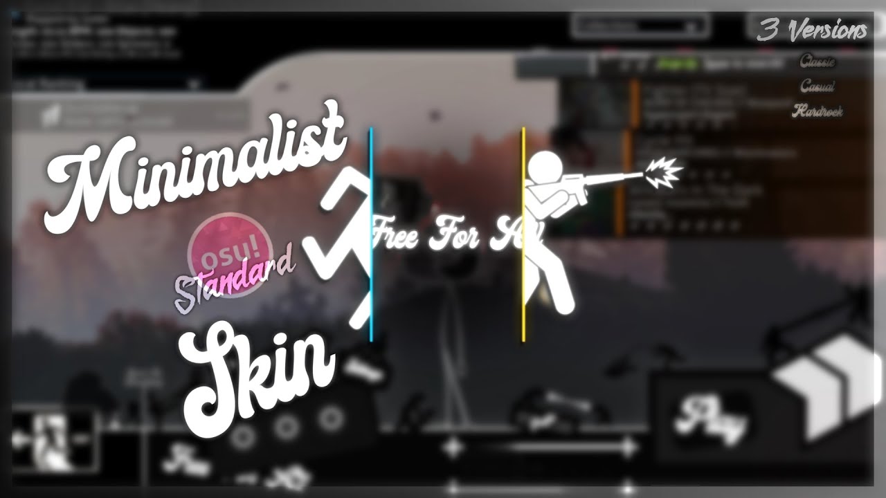 Free For All 1.1 - UNIQUE Stick Fight Themed MINIMALISTIC osu! Standard ...