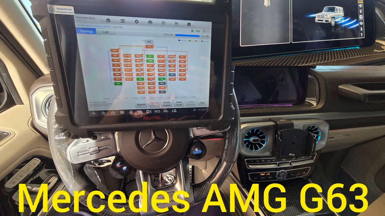 P06DA00 Fualt Mercedes AMG G63 Scan with Autel 909 LCD Display Settings ...