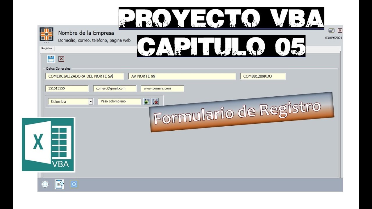 05 PRIMER FORMULARIO PARTE 2 MI PRIMER PROYECTO EN VISUAL BASIC PARA APLICACIONES ️EXCEL-VBA ...