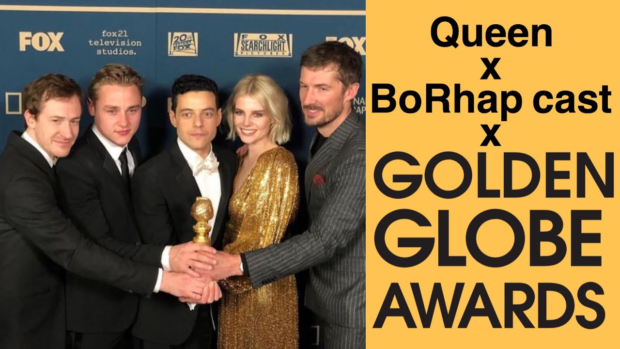 Queen and BoRhap cast moments from the Golden Globes 2019 - YouTube