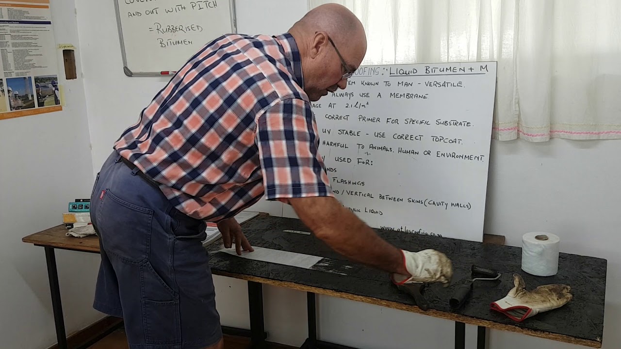 Waterproofing Rubberised Bitumen Liquid ABC - YouTube