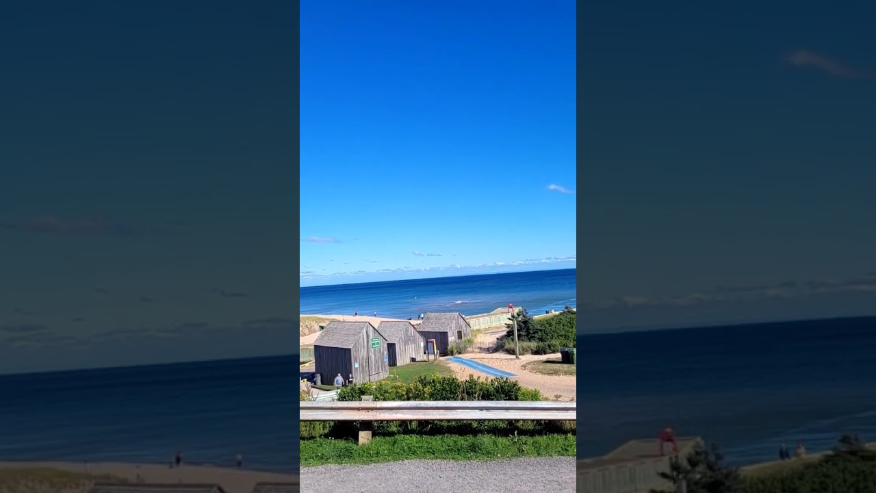 Magnificientview of Basin Head beach and Provincial Park,Souris PEI ...