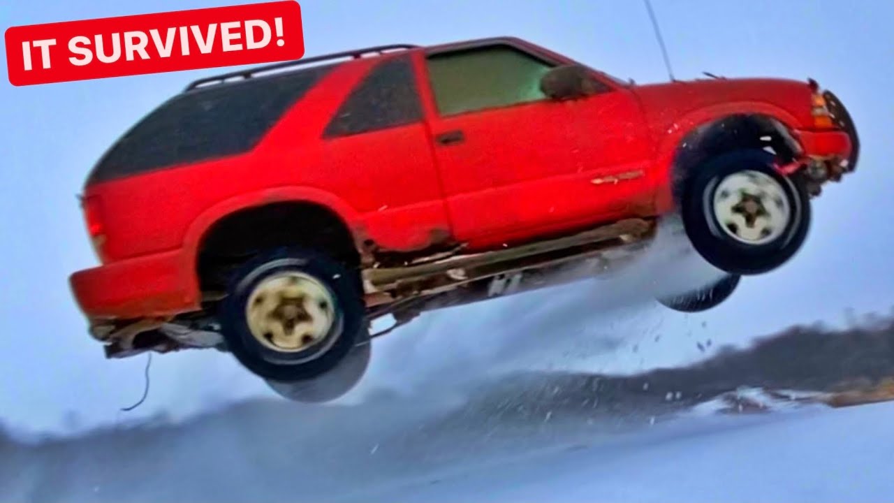 Why this 4x4 Blazer Jump Fail is Hilariously Tragic - YouTube