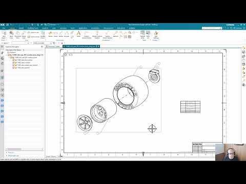 Siemens NX CAD - Drawing Parts List and Auto Balloon - YouTube