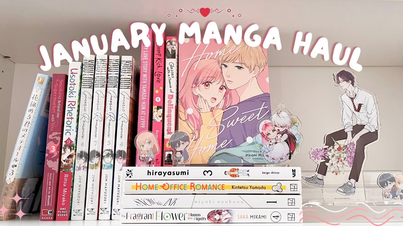 ⋆.ೃ࿔*:･ january manga haul (15+ vols) + mini cdjapan haul ˚｡𖦹 ⋆｡° - YouTube