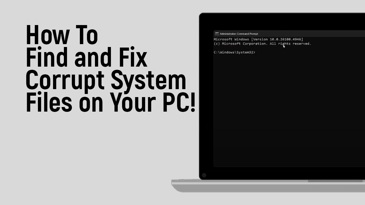 How to Find and Fix Corrupt System Files on Your PC [easy] - YouTube