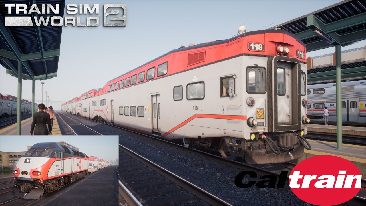 Train Sim World 2 | Peninsula Corridor - Caltrain Bombardier Cars ...