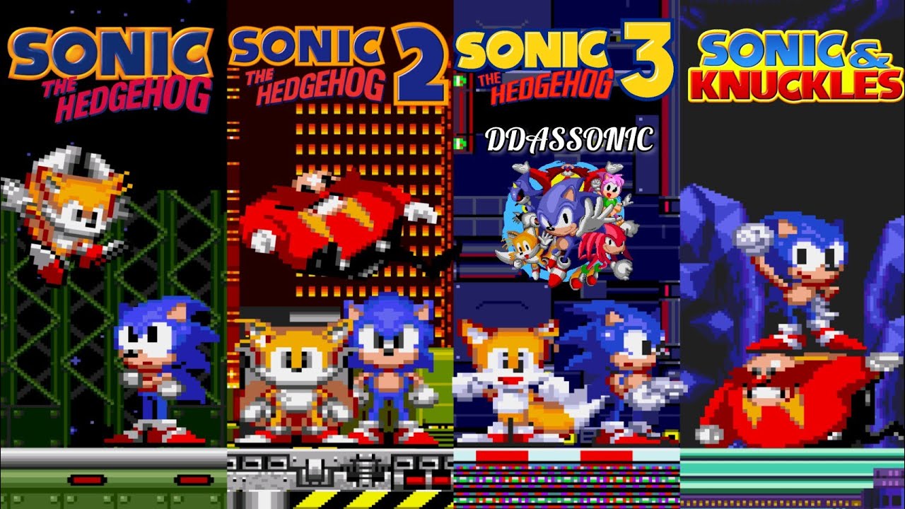 Sonic 2 Style Playable in Sonic Classic Trilogy - YouTube