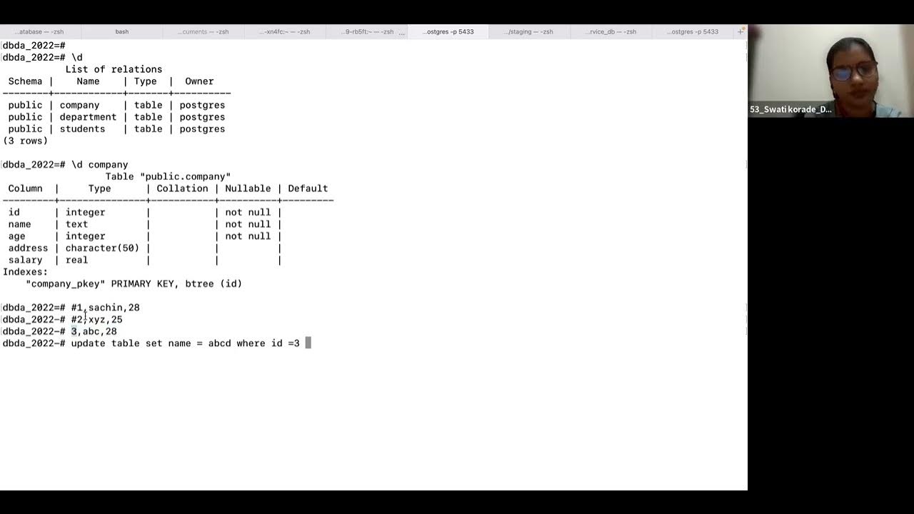 CDAC Data Base Management System Lecture 3 Sunbeam Karad DBDA - YouTube