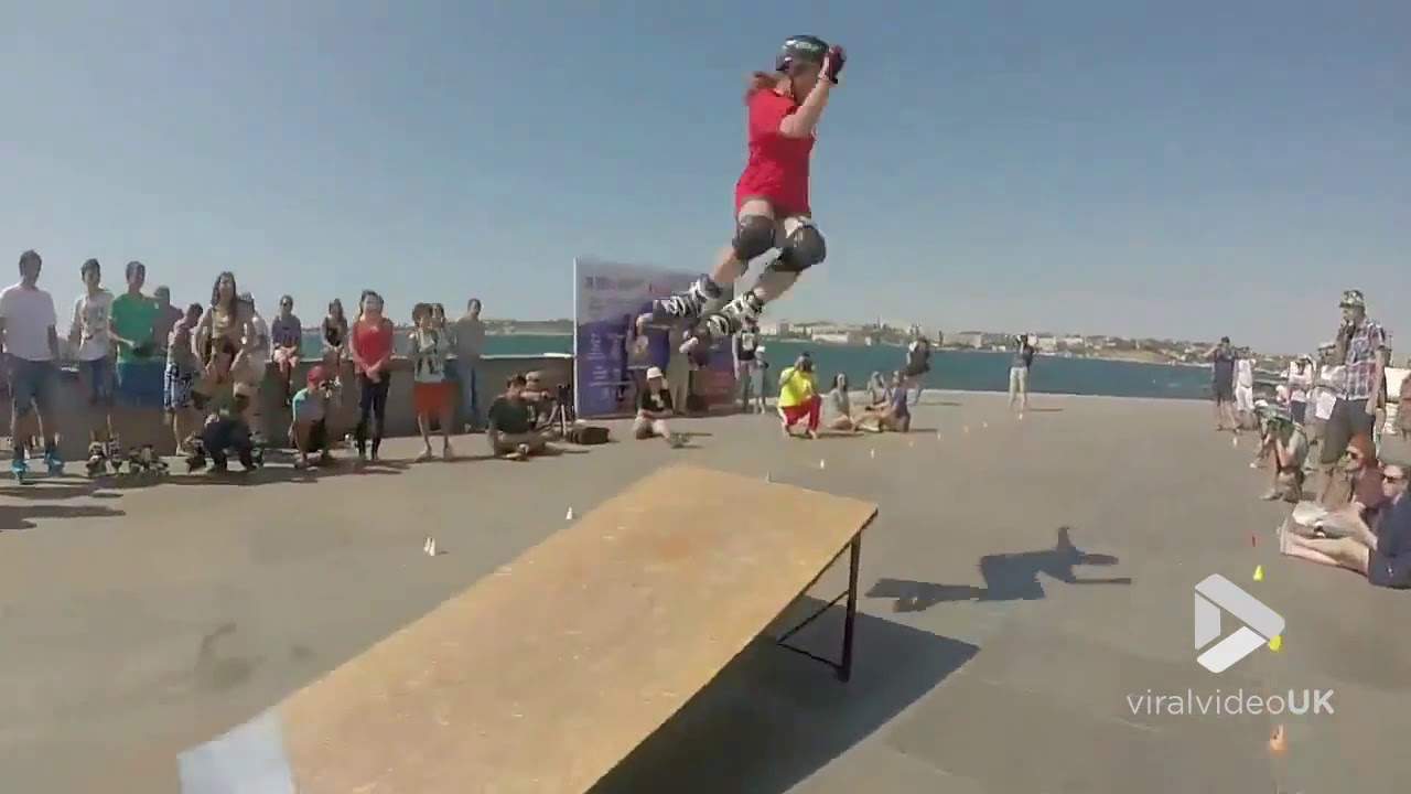 Skate ramp flip fail || Viral Video UK - YouTube