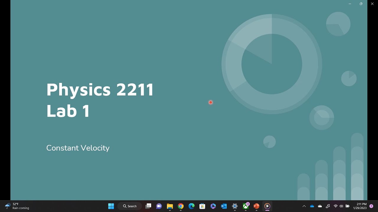PHYS 2211 Lab 1 (Constant Velocity) - YouTube