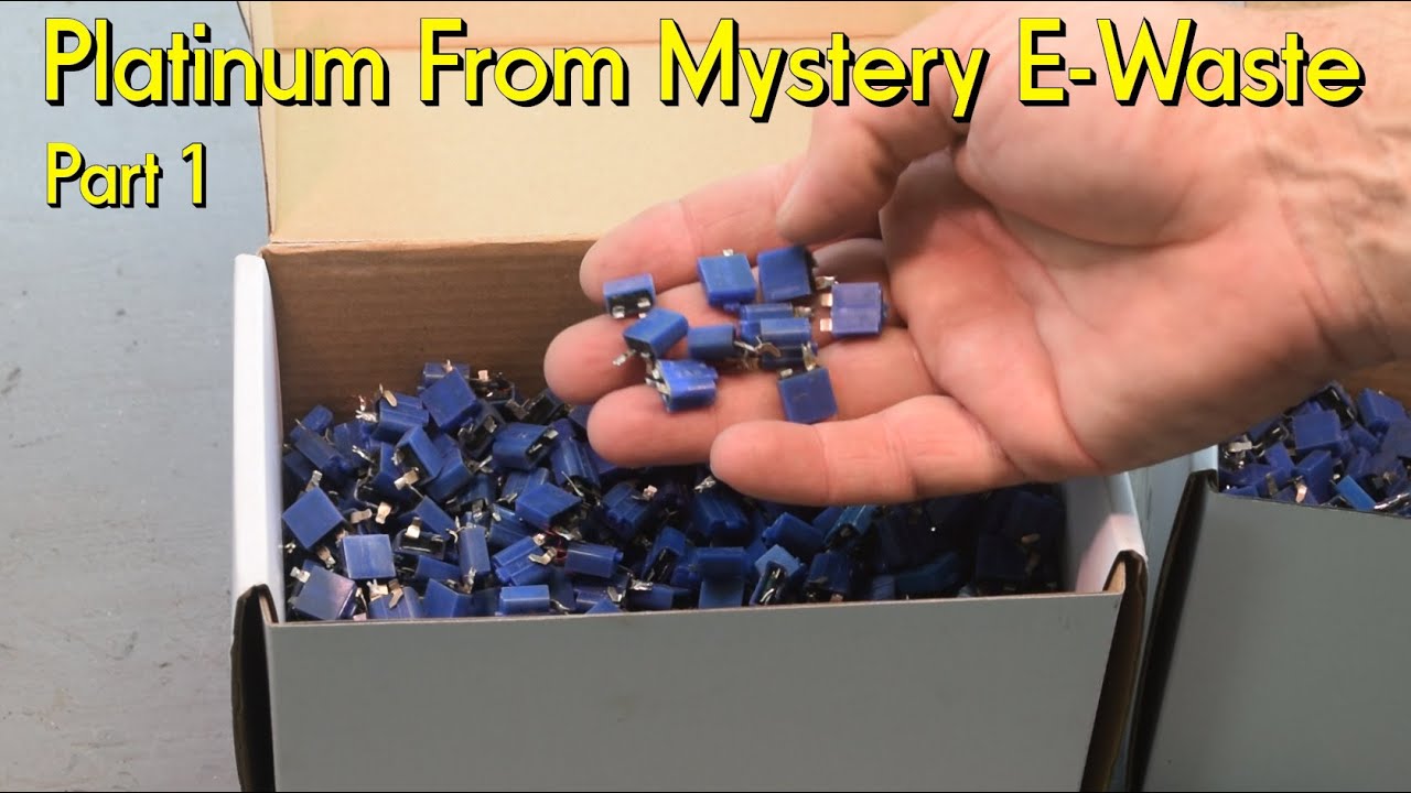 Platinum From Mystery Electronics part 1 #platinum #ewaste #recycling # ...