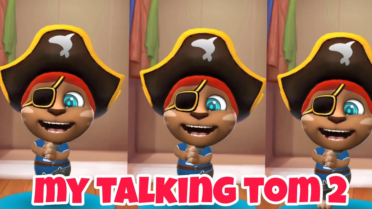 MY TALKING TOM 2 PIRATE COSTUME - YouTube