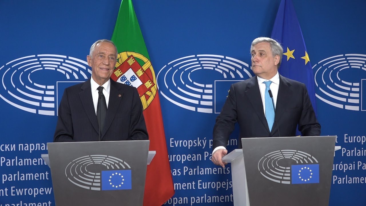 Reunião com o Presidente do Parlamento Europeu, Antonio Tajani - YouTube