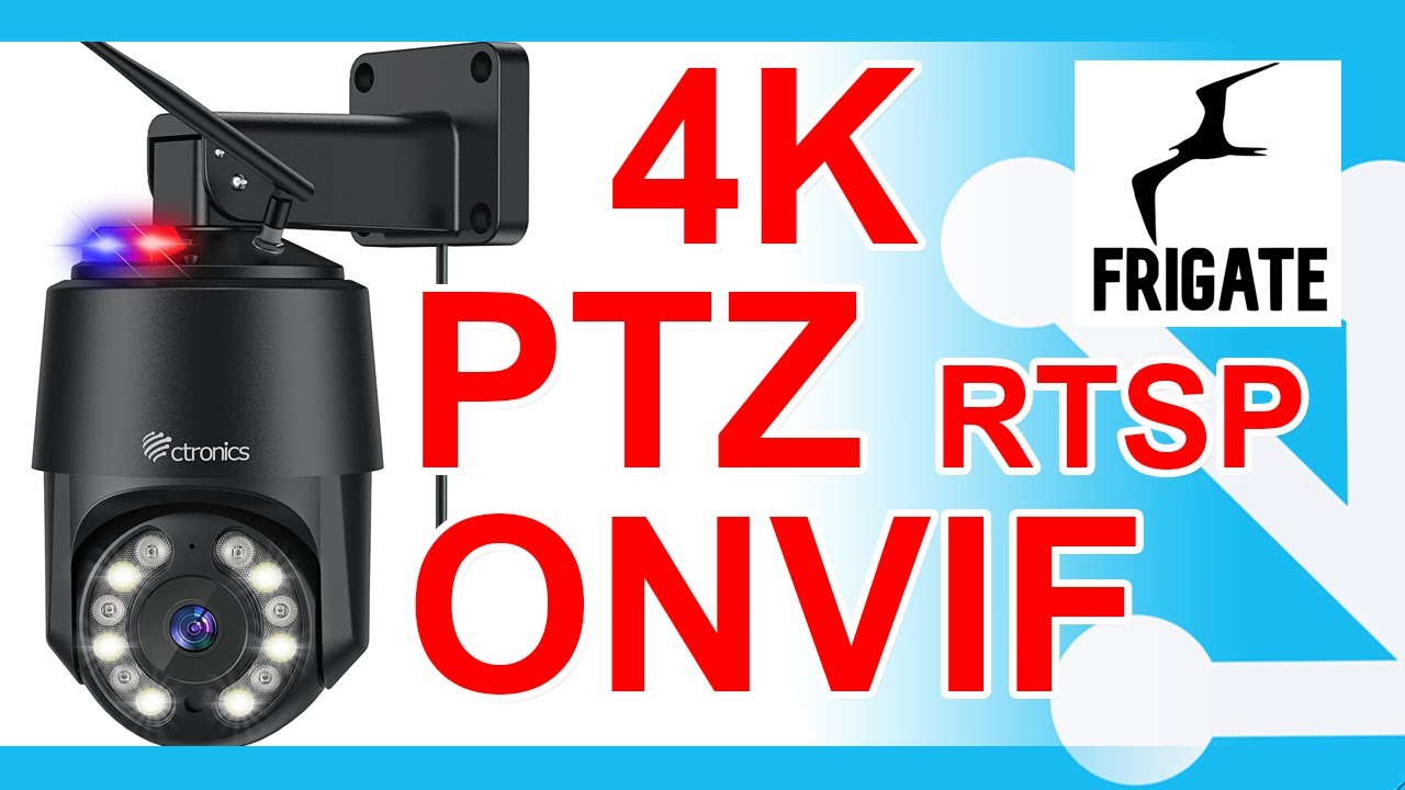🔥Cámara ptz wifi exterior con Onvif y RTSP para #frigate y # ...