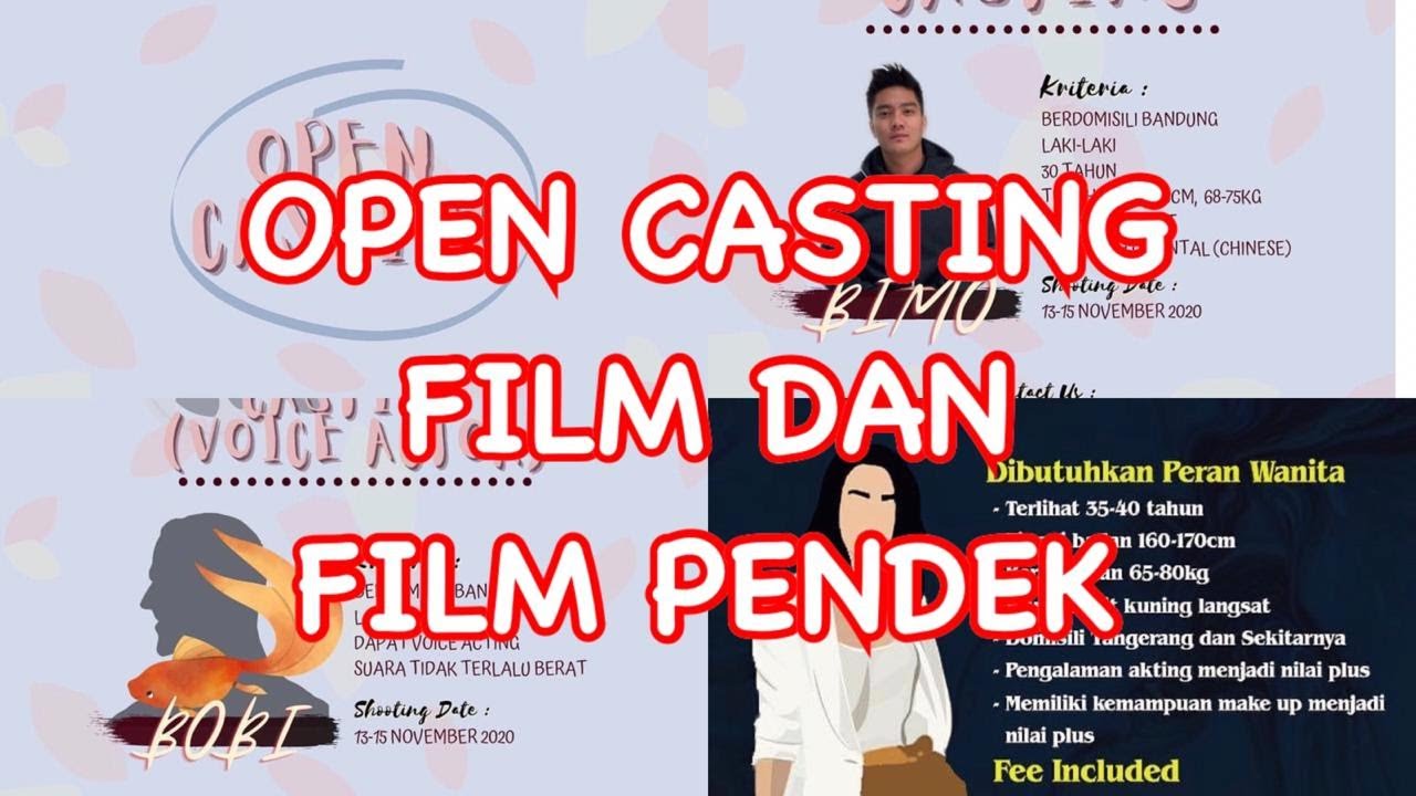 OPEN CASTING FILM DAN FILM PENDEK | Silahkan langsung hubungin kontak ...