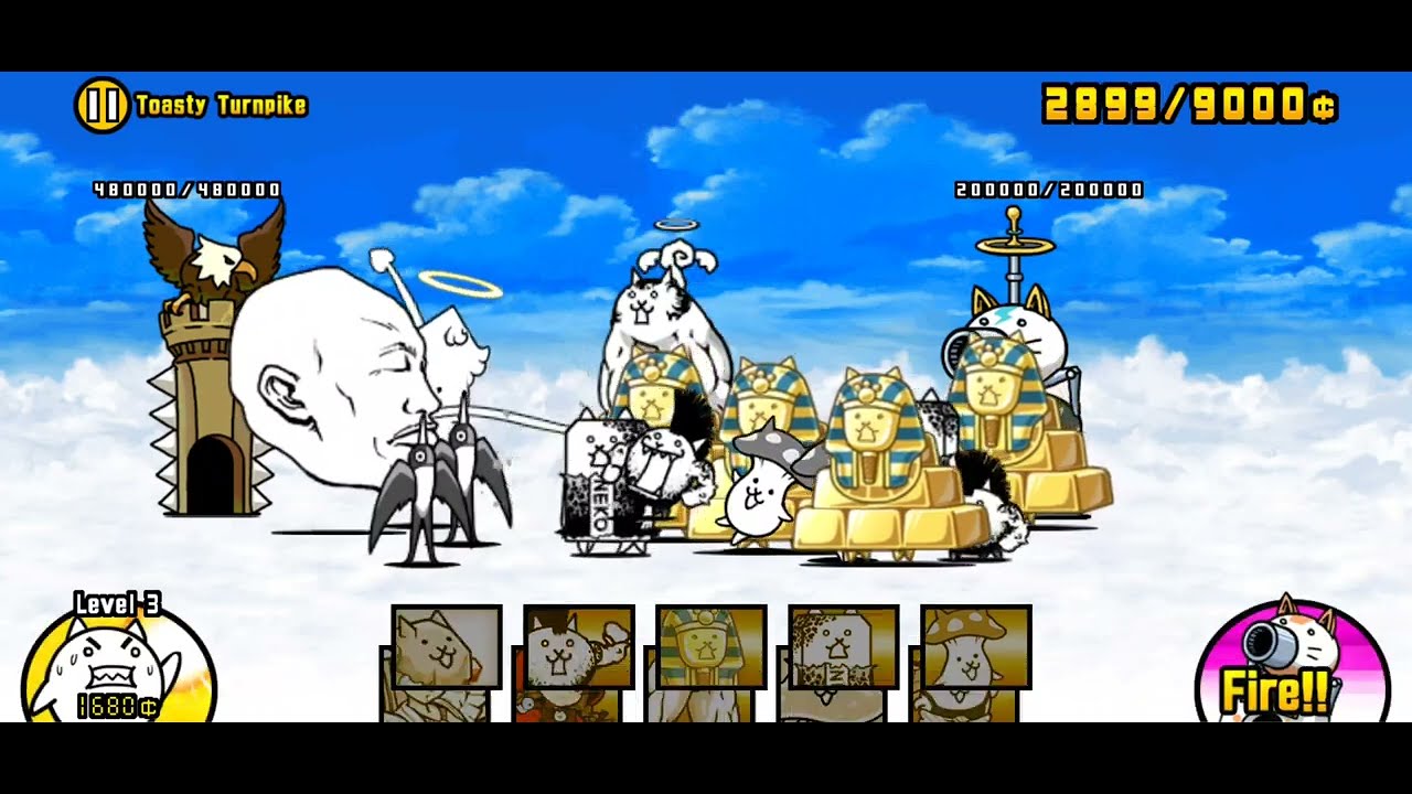 Battle Cats SoL 45-4 Toasty Turnpike [3 Star] (No Gacha) - Blizzard ...