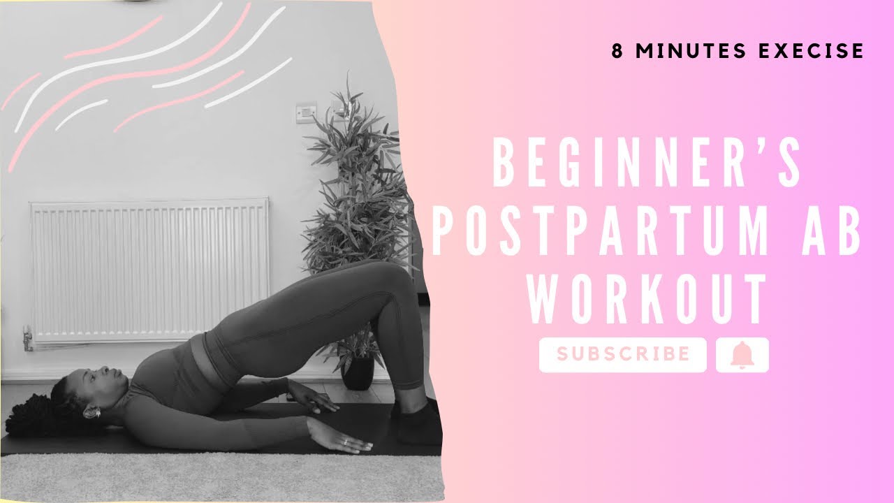 8-Minute Postpartum Ab Workout for Beginners | Diastasis Recti & C ...