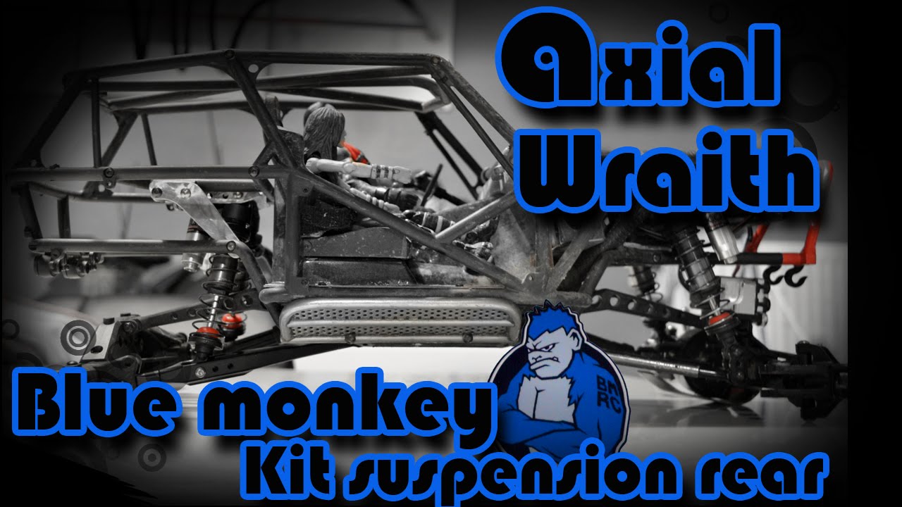 Axial Wraith Blue monkey teste kit suspension - YouTube