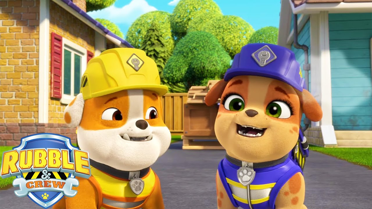 The Crew Builds a Farm Animal Wash | Rubble and Crew | Cartoons for ...