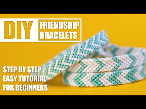 Chevron Arrowhead V Summer Friendship Bracelets Step by Step Tutorial ...