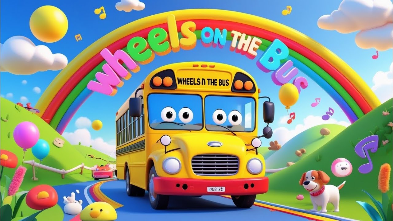 “Wheels on the Bus + More Nursery Rhymes | Fun Learning Songs for Kids ...