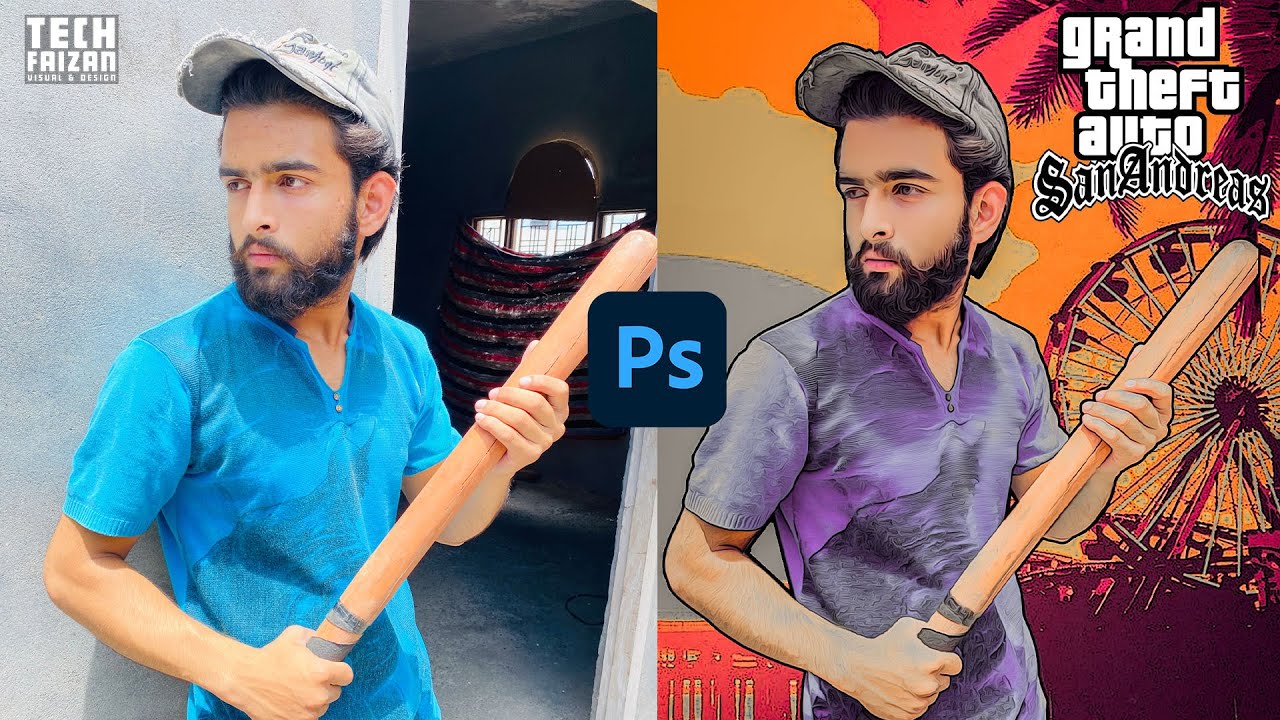 How to Create GTA Effect in Photoshop | Photoshop Tutorial | By Tech ...