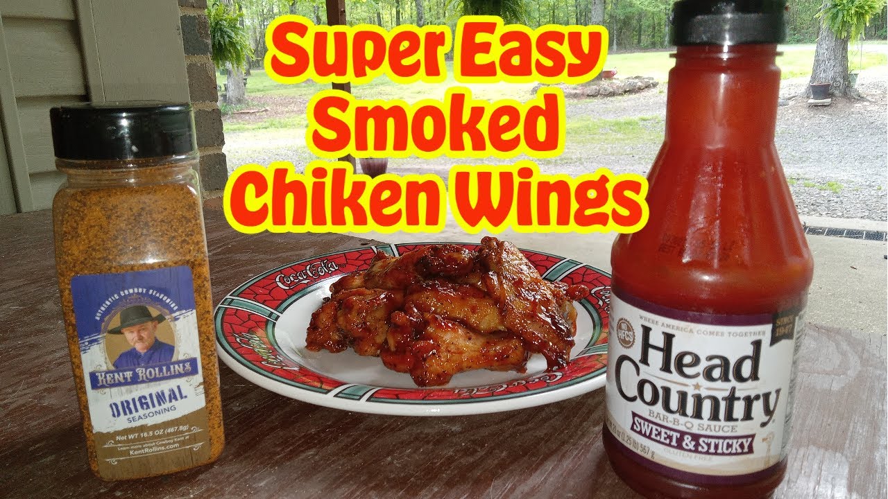 Super Easy smoked chicken wings with Kent Rollins seasoning and Head ...