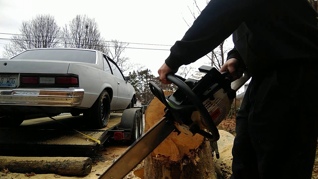 Ported Stihl 026. - YouTube