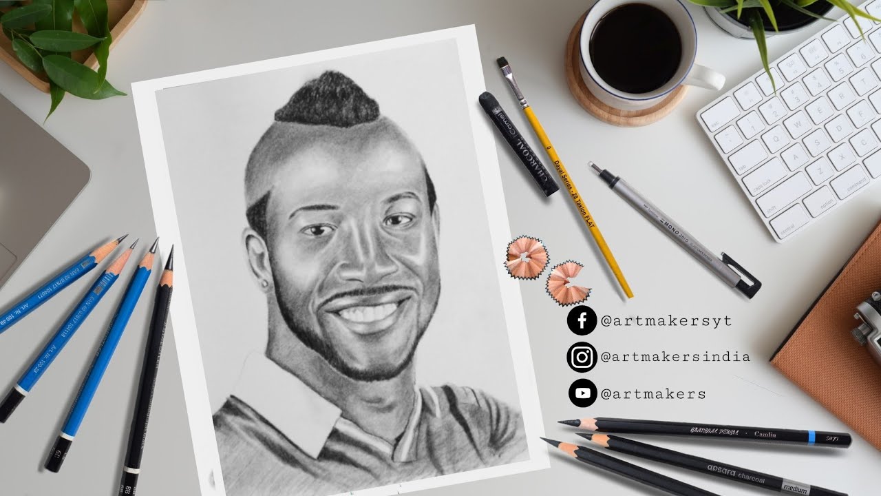 Drawing Andre Russell - YouTube