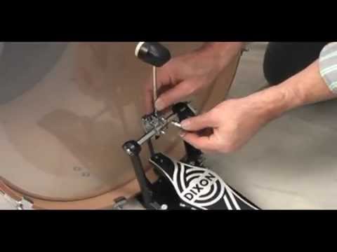 How to attach a bass drum pedal - YouTube
