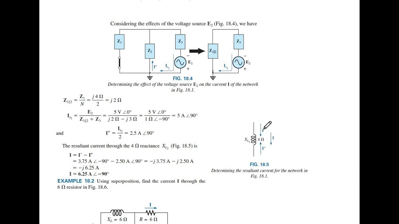 المحاضرة 13 Network Theorems (ac) SUPERPOSITION THEOREM - YouTube