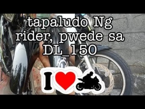 DL_150 PALIT TAPALUDO RIDER_150 FRONT FENDER. - YouTube