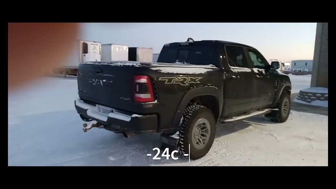 Dodge Ram TRX COLD START! 707HP BARK! -24C - YouTube