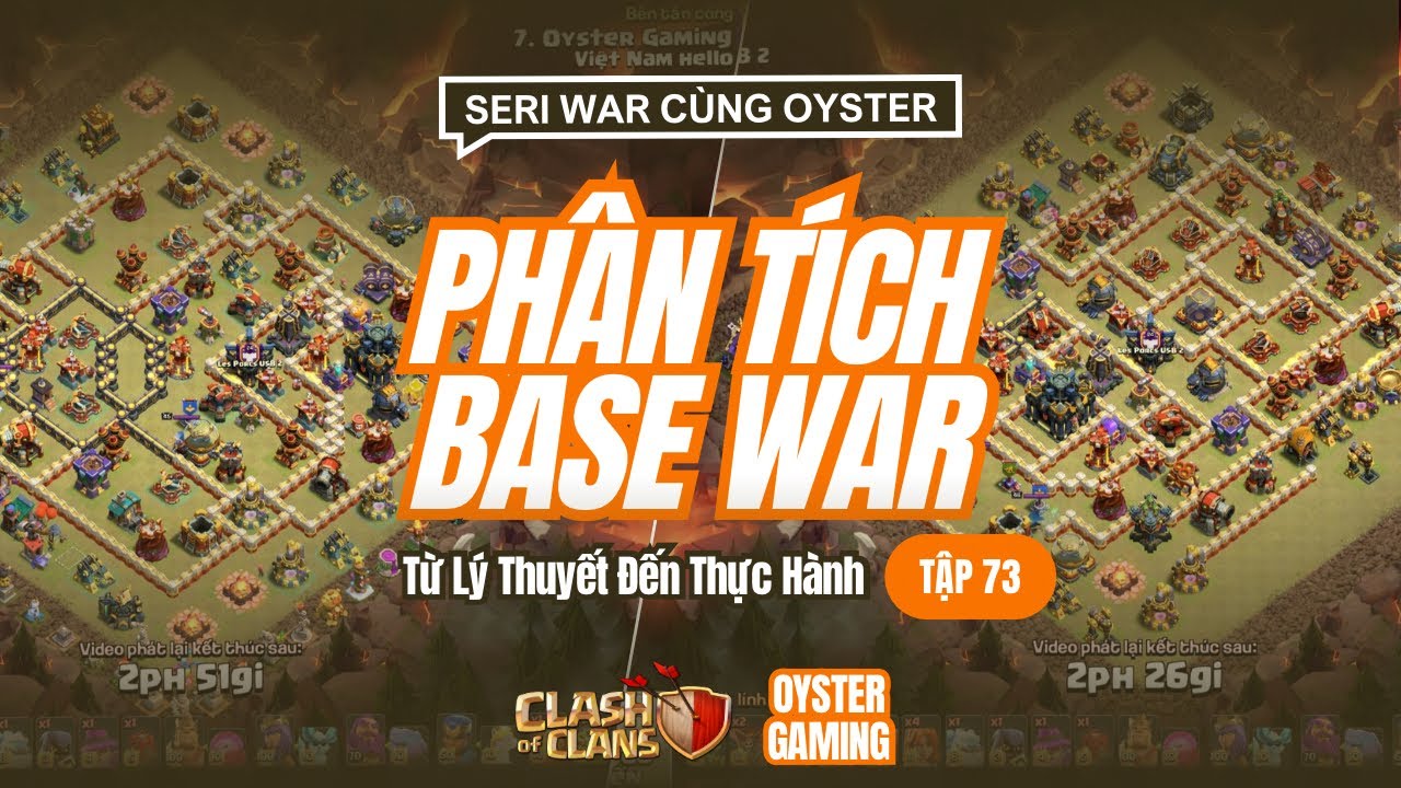 Phân tích base war | clash of clan - YouTube