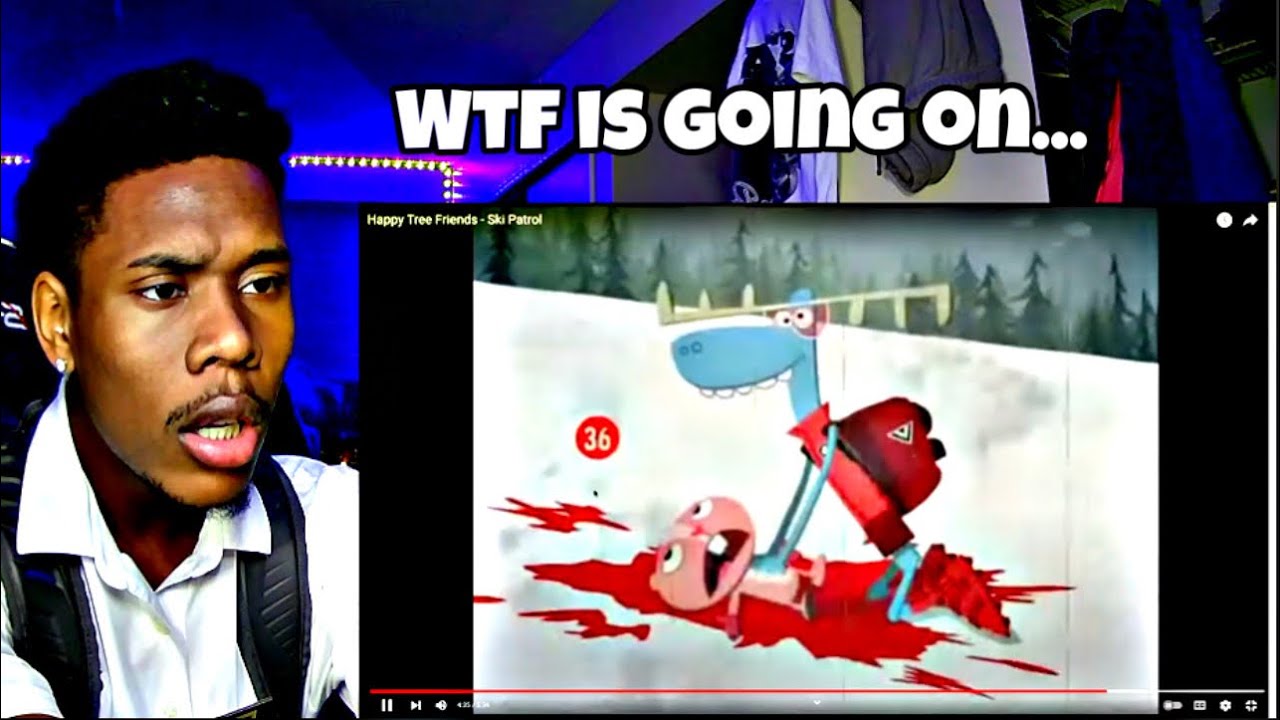 I Think Lumpy MIGHT be EVIL... Happy Tree Friends - Ski Patrol REACTION ...
