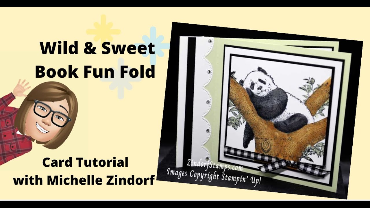Wild & Sweet Book Fun Fold Card Tutorial with Michelle Zindorf - YouTube
