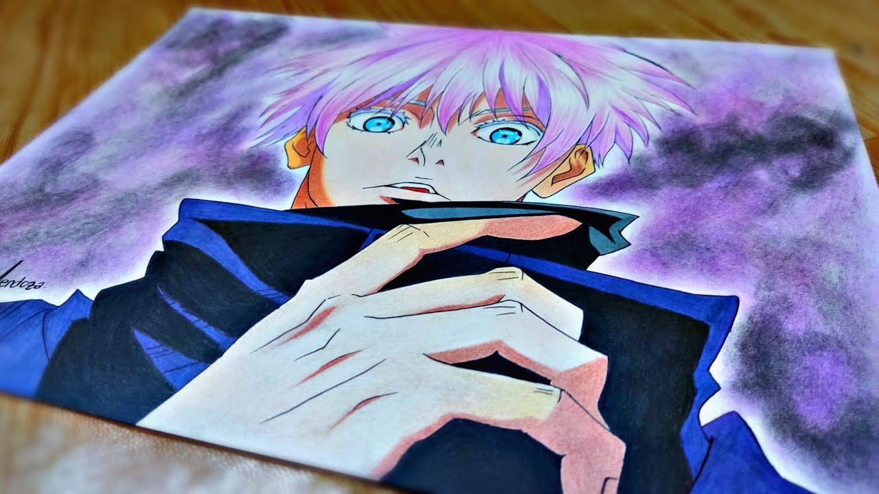 How to draw Gojou Satoru [Jujutsu Kaisen] - YouTube