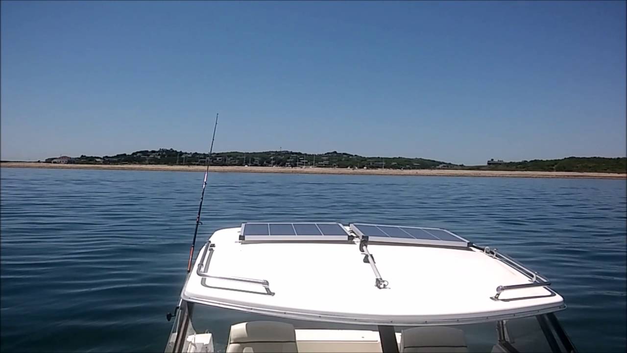 Bayliner 2452 outboard conversion Buzzards Bay tour - YouTube