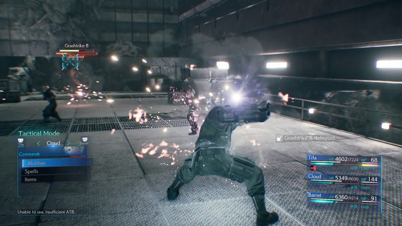 FINAL FANTASY VII REMAKE Snake Combo - YouTube
