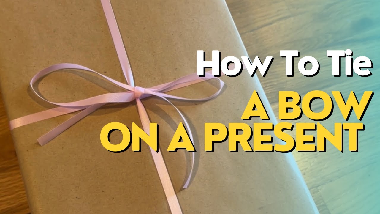 How to Tie a Bow on a Present - YouTube