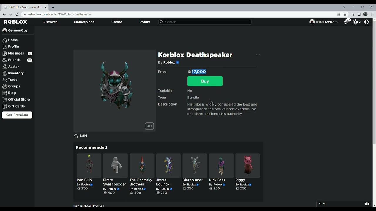 free korblox :OOOOOOOOOOOOO - YouTube
