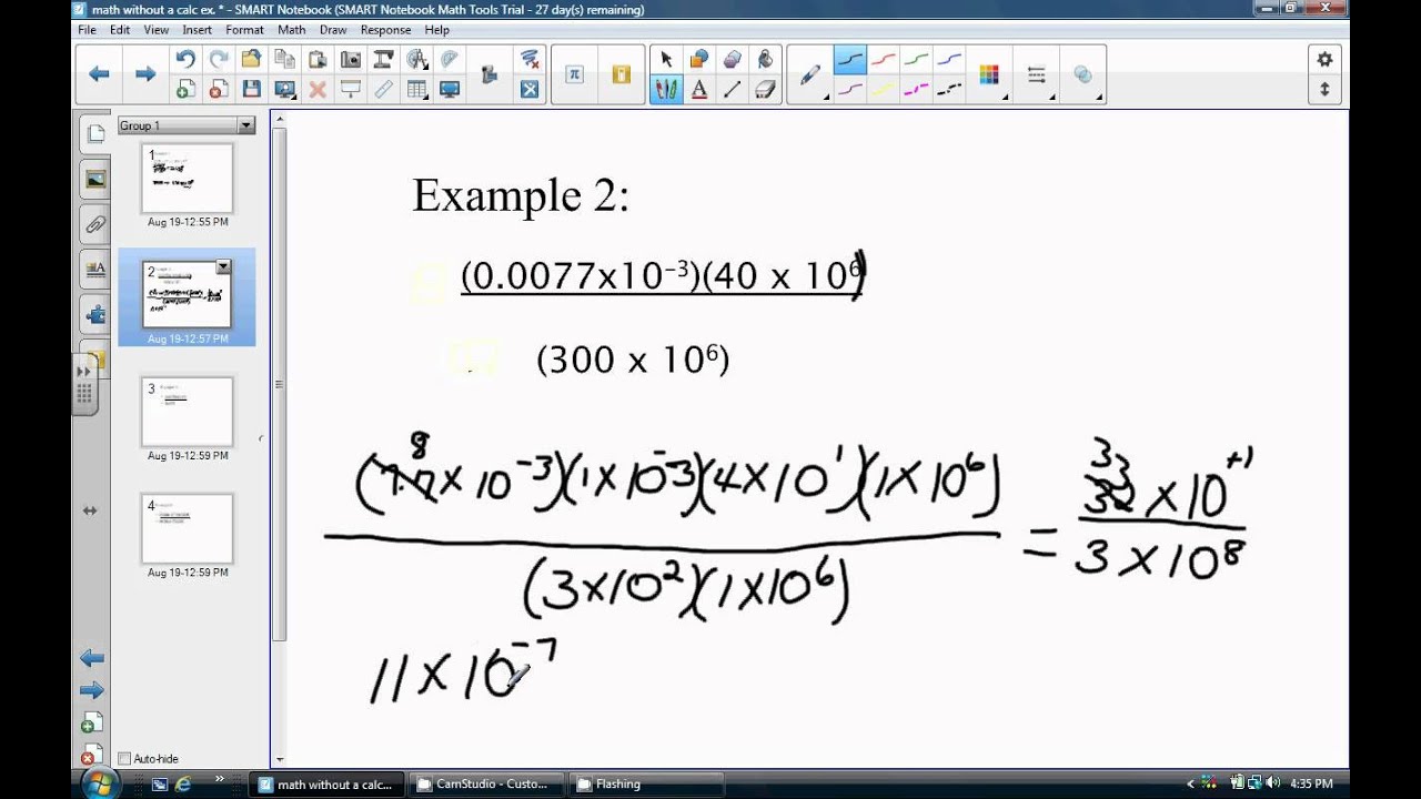 Mrs. Skinner's Math without a calculator for AP Physics - YouTube