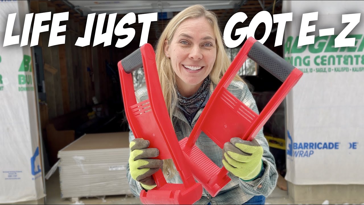 EASIEST Way to Carry Drywall, OSB, or Plywood - Husband and Wife ...