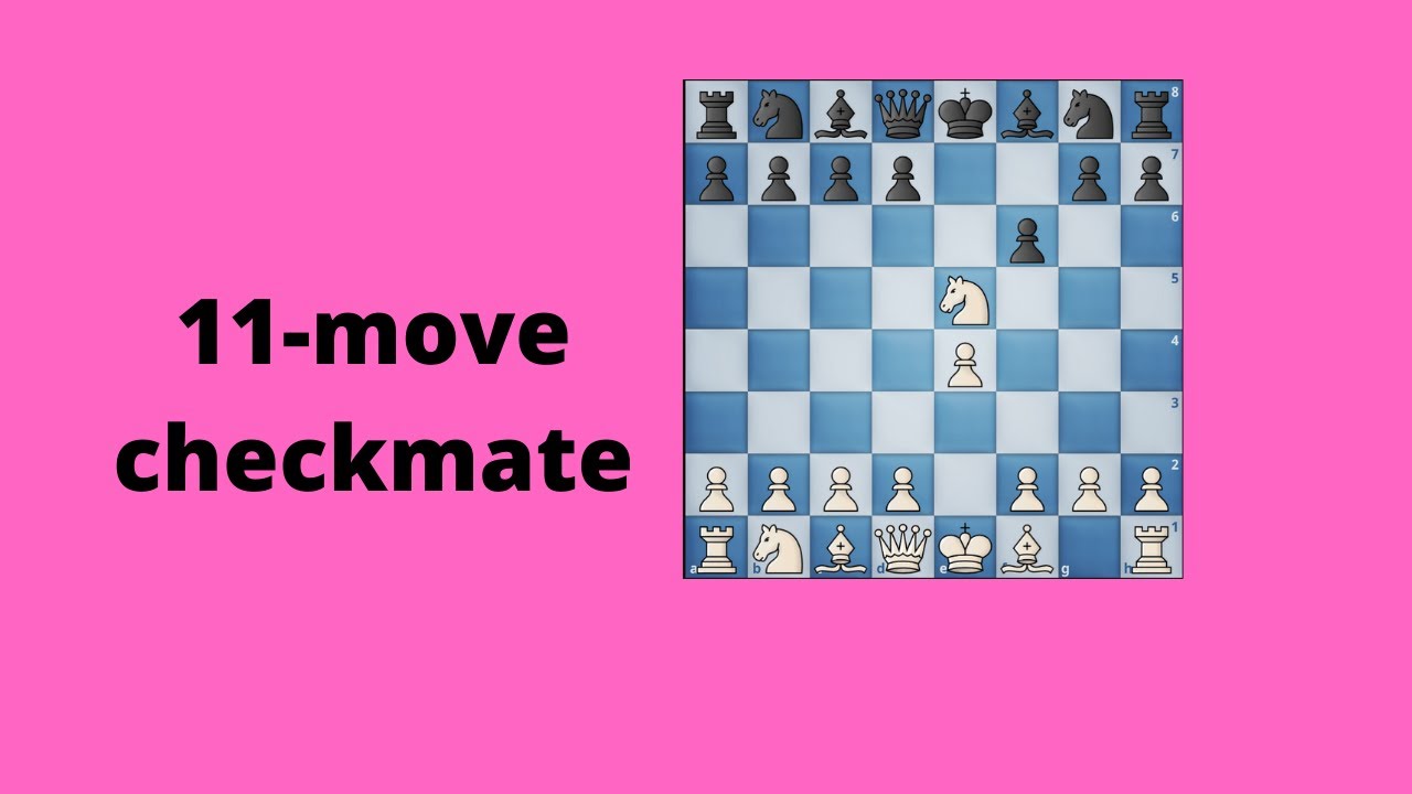 Checkmate in 11 Moves(Destroy the Damiano Defense) - YouTube